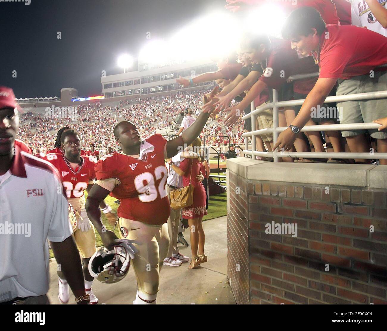 Florida State defensive tackle Anthony McCloud (92) reaches toward ...