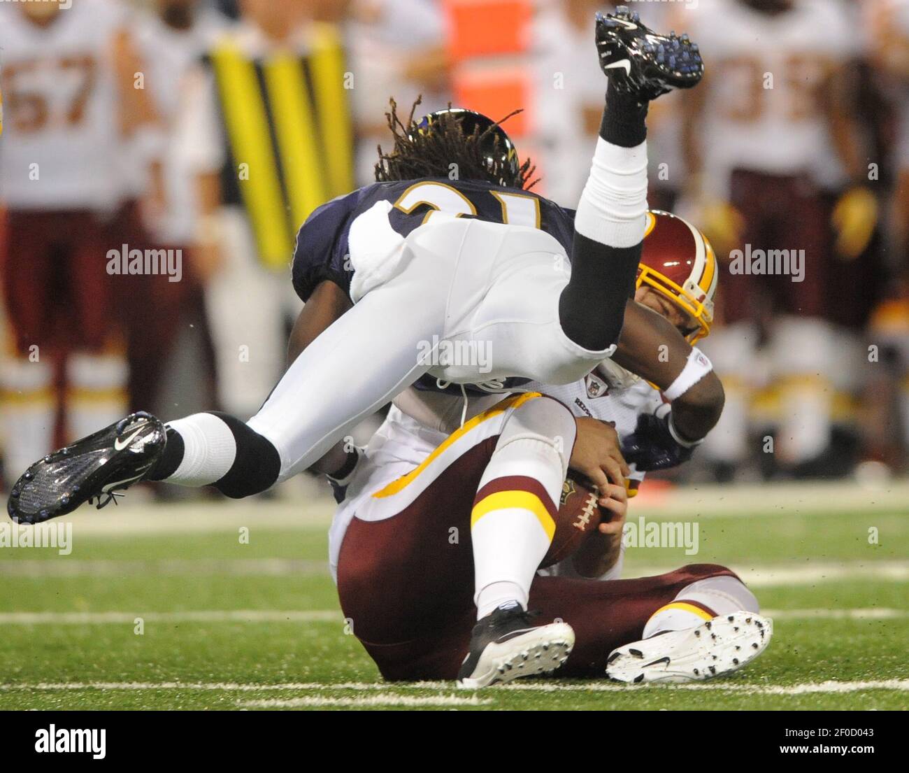Baltimore Ravens cornerback Lardarius Webb sacks Washington Redskins ...