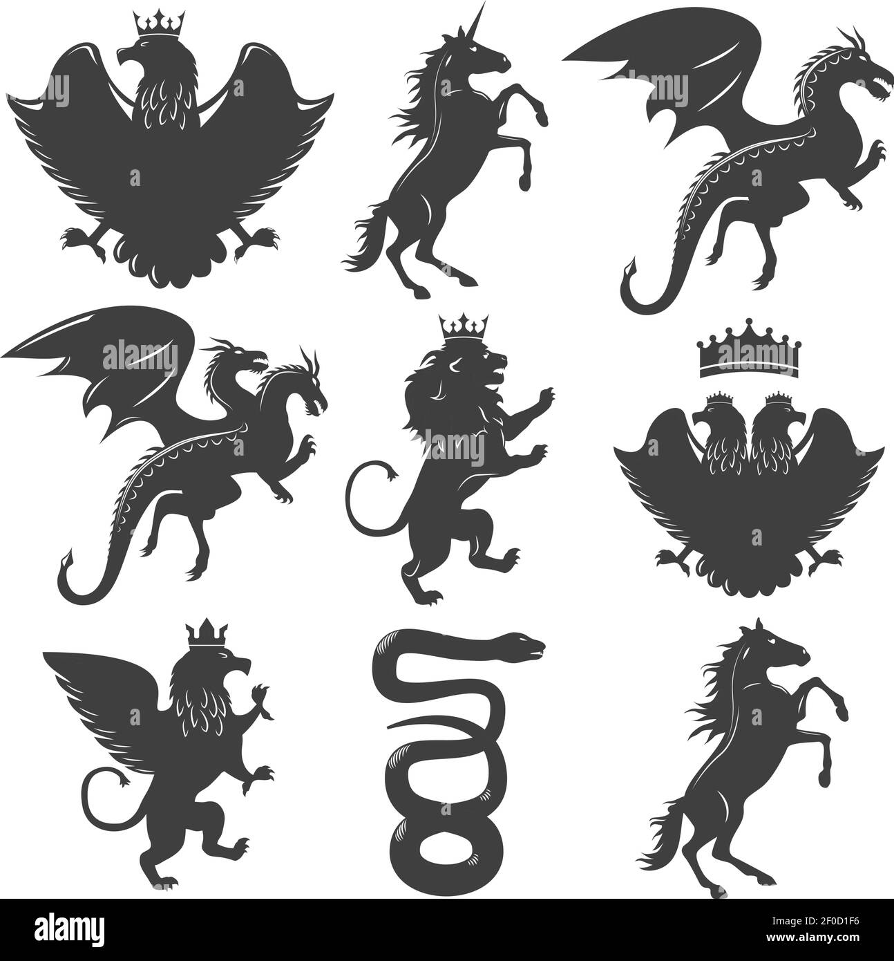 The winged serpent Black and White Stock Photos & Images - Alamy