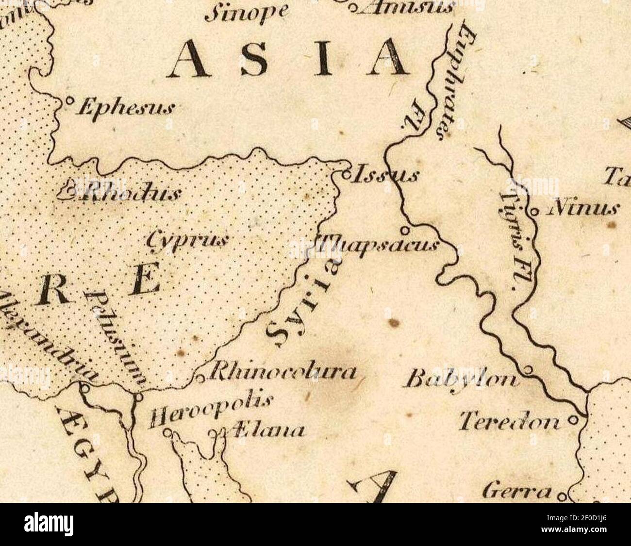 Playfair, Principal. Map of the World According to Strabo. 1814 CB ...