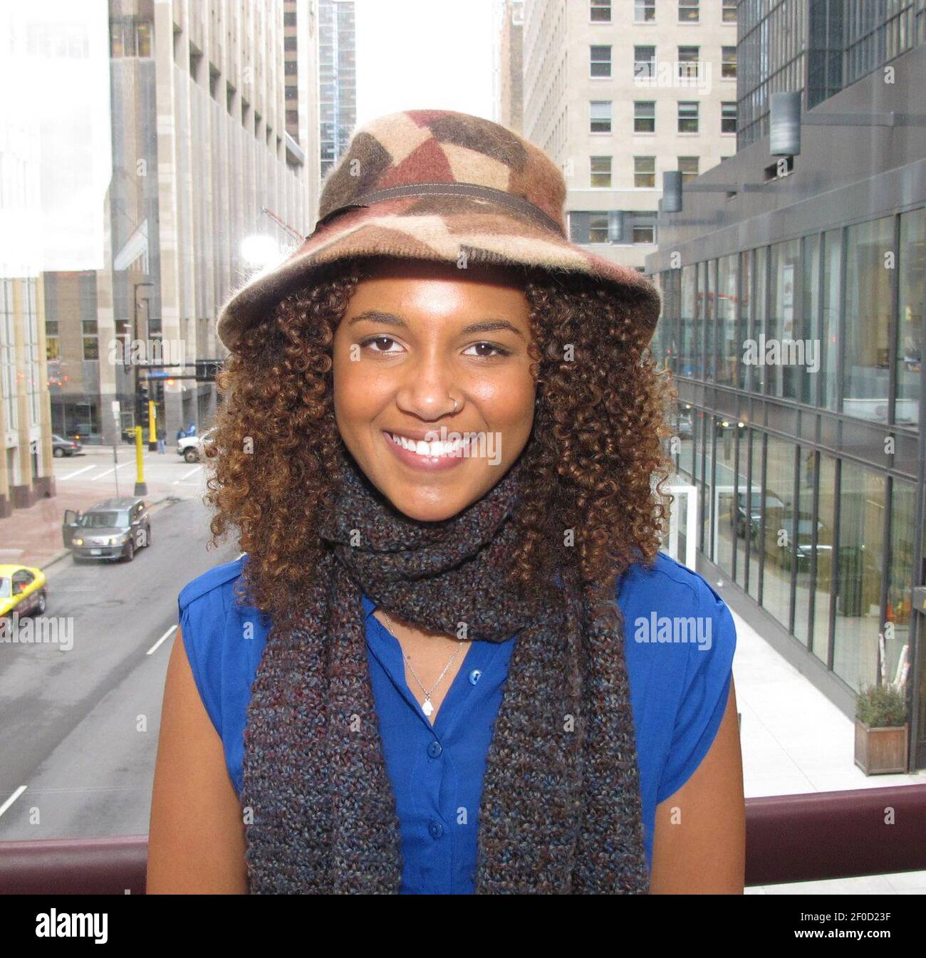 Temi Famodu says, "I don't usually wear hats, because I'm scared that ...