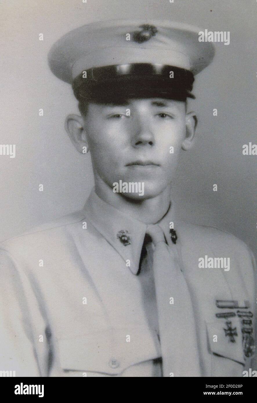 Marine veteran James D. Tyler, shown in this 1956 photo, witnessed an ...