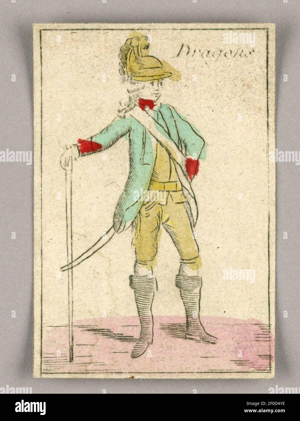 Playing Card, ca. 1770 Stock Photo - Alamy