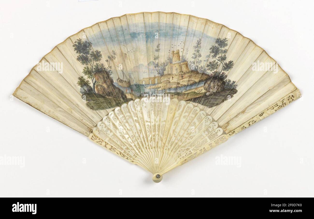 Pleated Fan (Italy), 1770 Stock Photo - Alamy