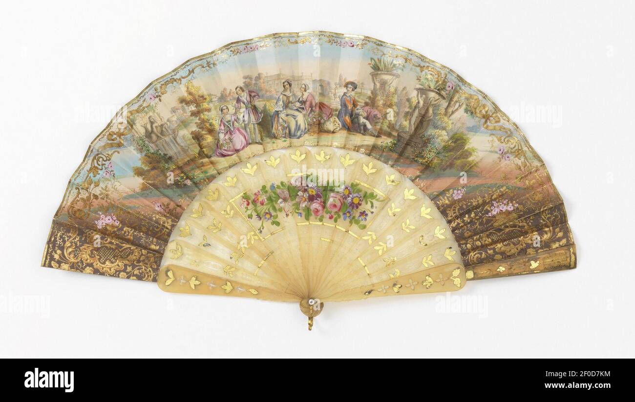 Pleated Fan (possibly Cuba), mid- 19th century Stock Photo - Alamy