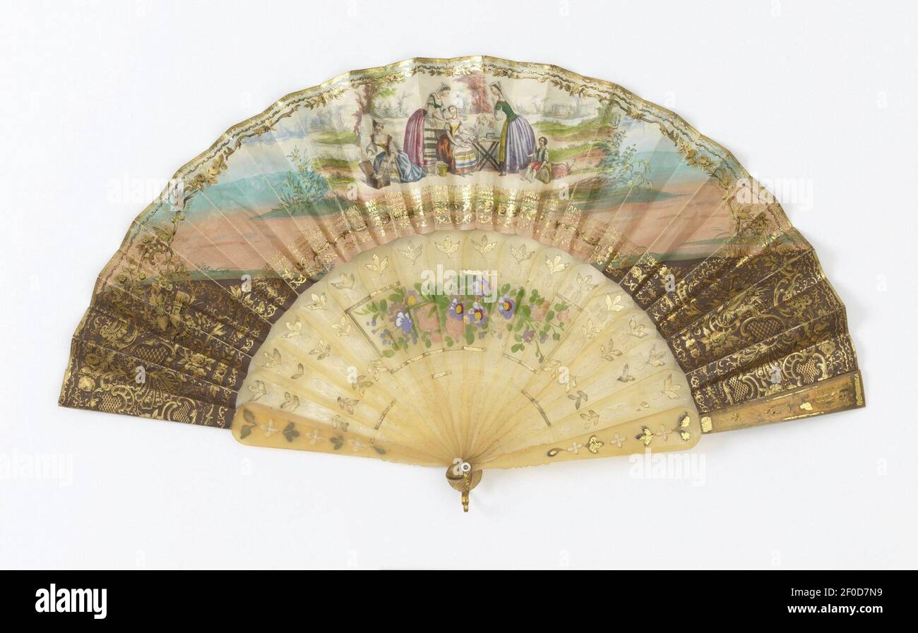 Pleated Fan (possibly Cuba), mid- 19th century Stock Photo - Alamy