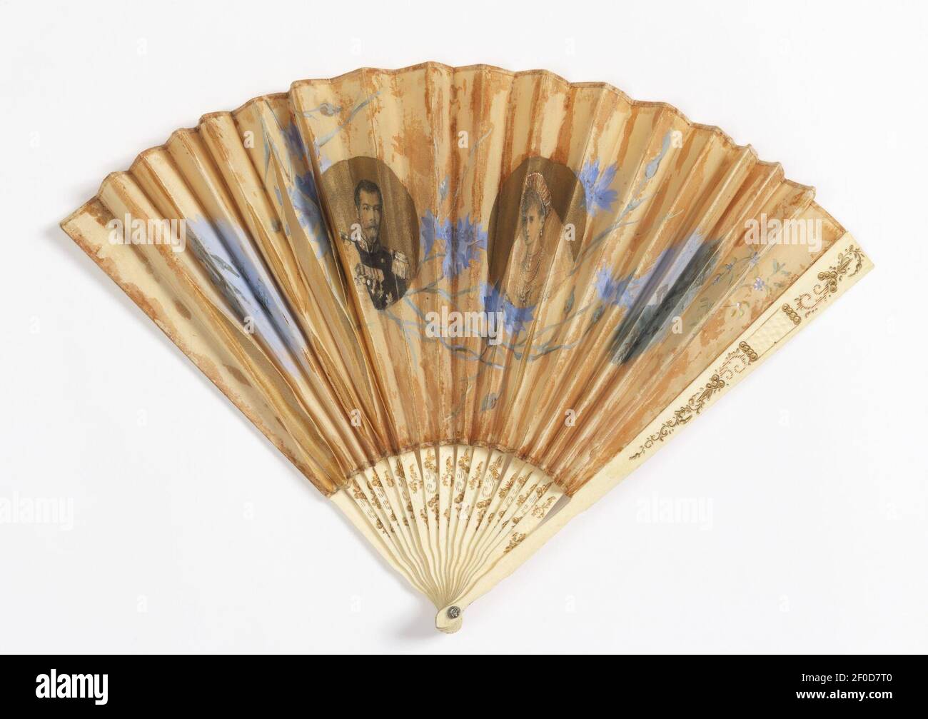 Pleated Fan And Case, late 19th century Stock Photo - Alamy