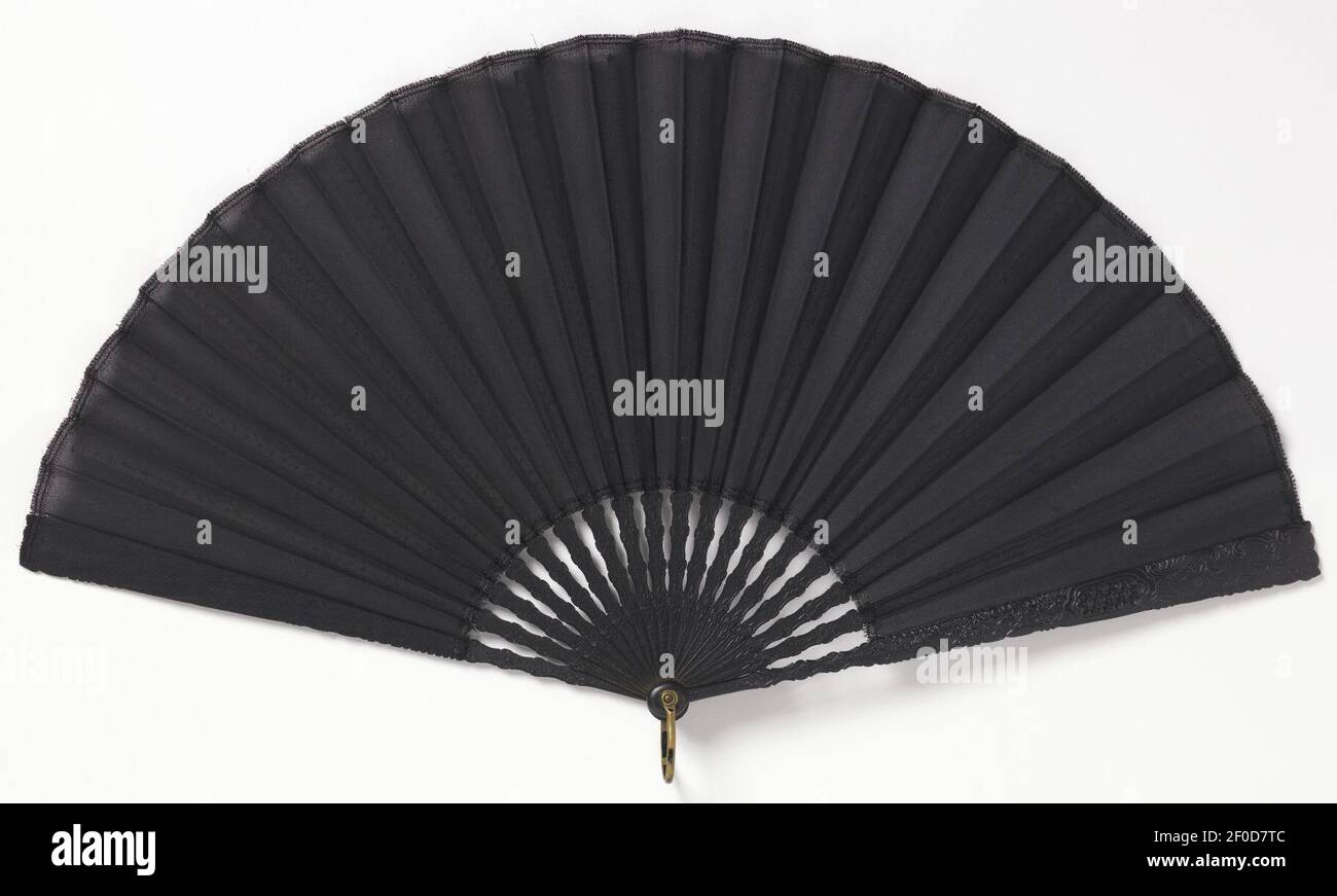 Pleated Fan And Case, late 19th century Stock Photo - Alamy