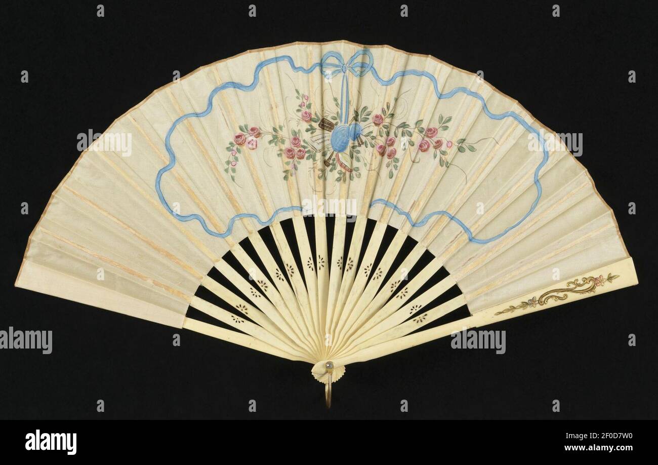 Pleated Fan And Case, late 19th century Stock Photo - Alamy