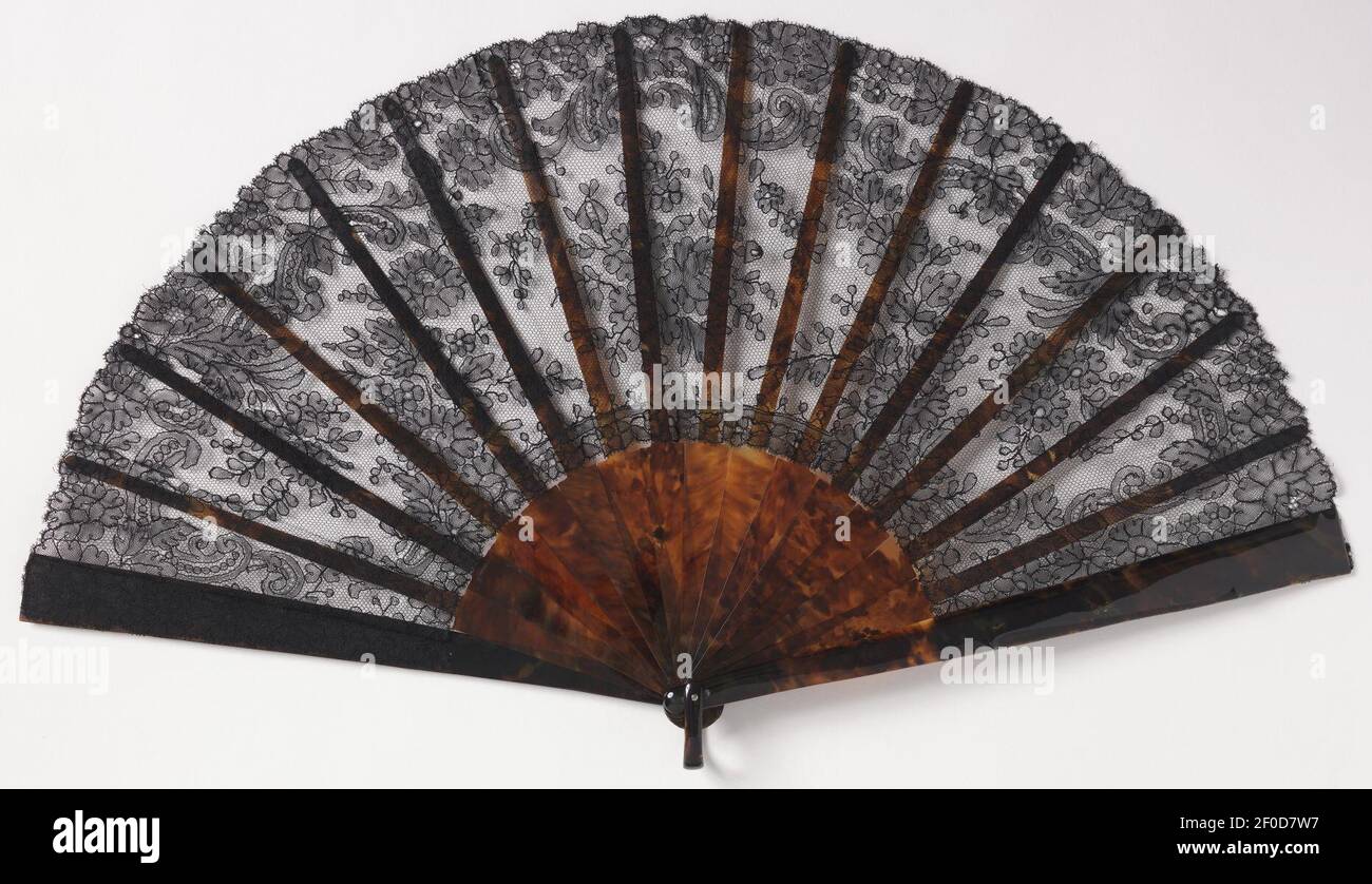 Pleated Fan And Case, late 19th century Stock Photo - Alamy