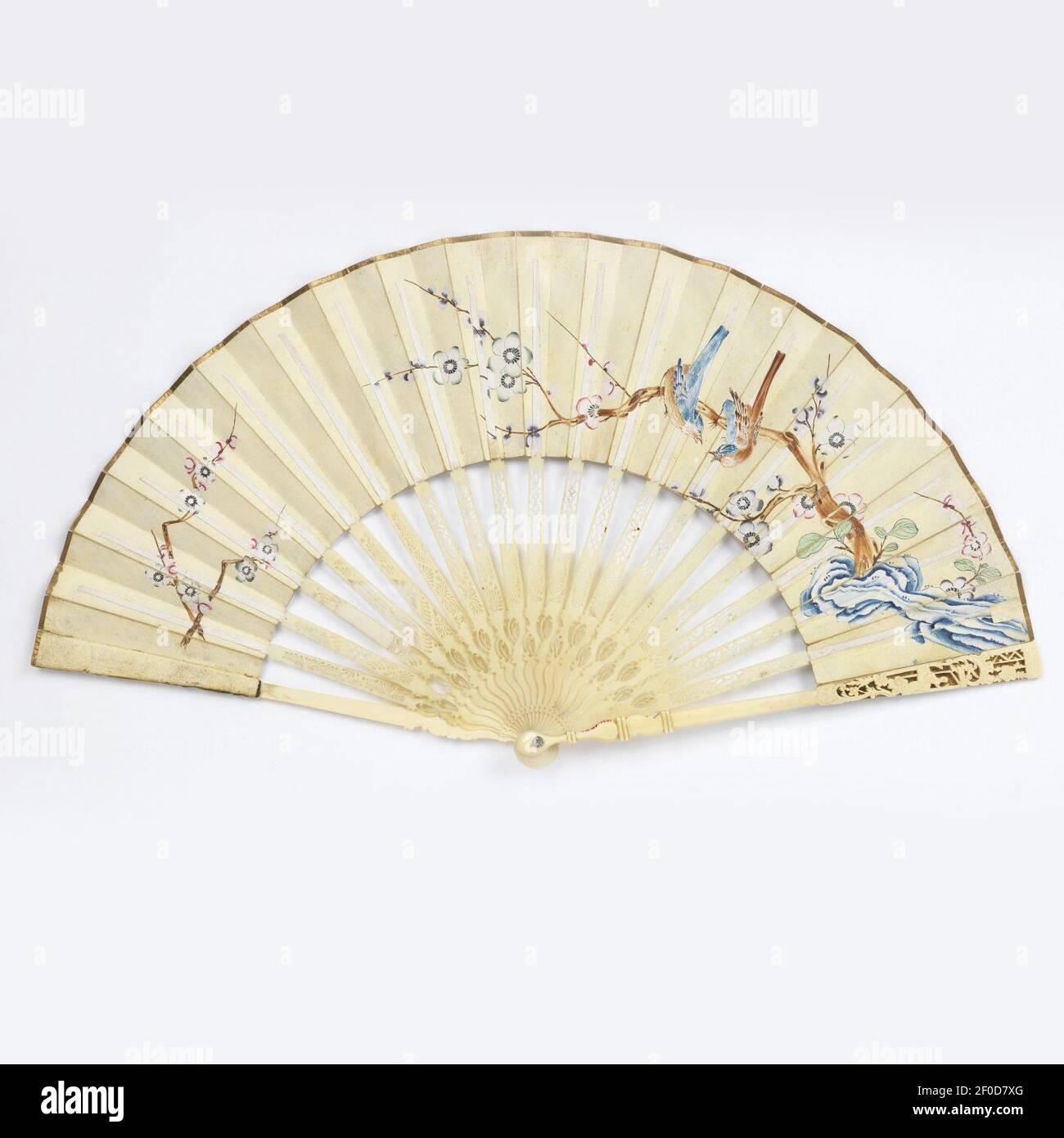 Pleated Fan, 19th century Stock Photo - Alamy