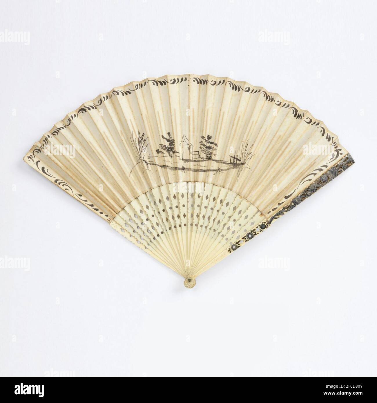 Pleated Fan, 1840–1849 Stock Photo - Alamy
