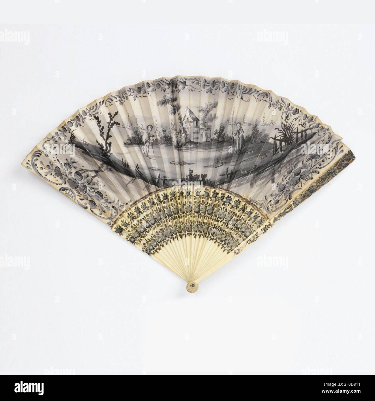Pleated Fan, 1840–1849 Stock Photo - Alamy