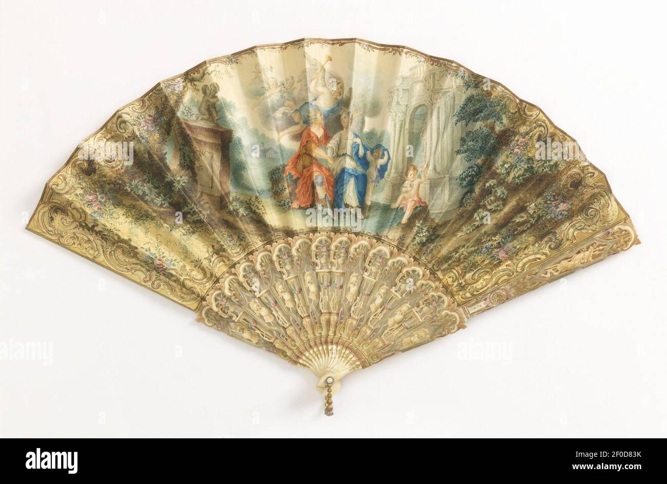 Pleated Fan, late 19th century Stock Photo - Alamy