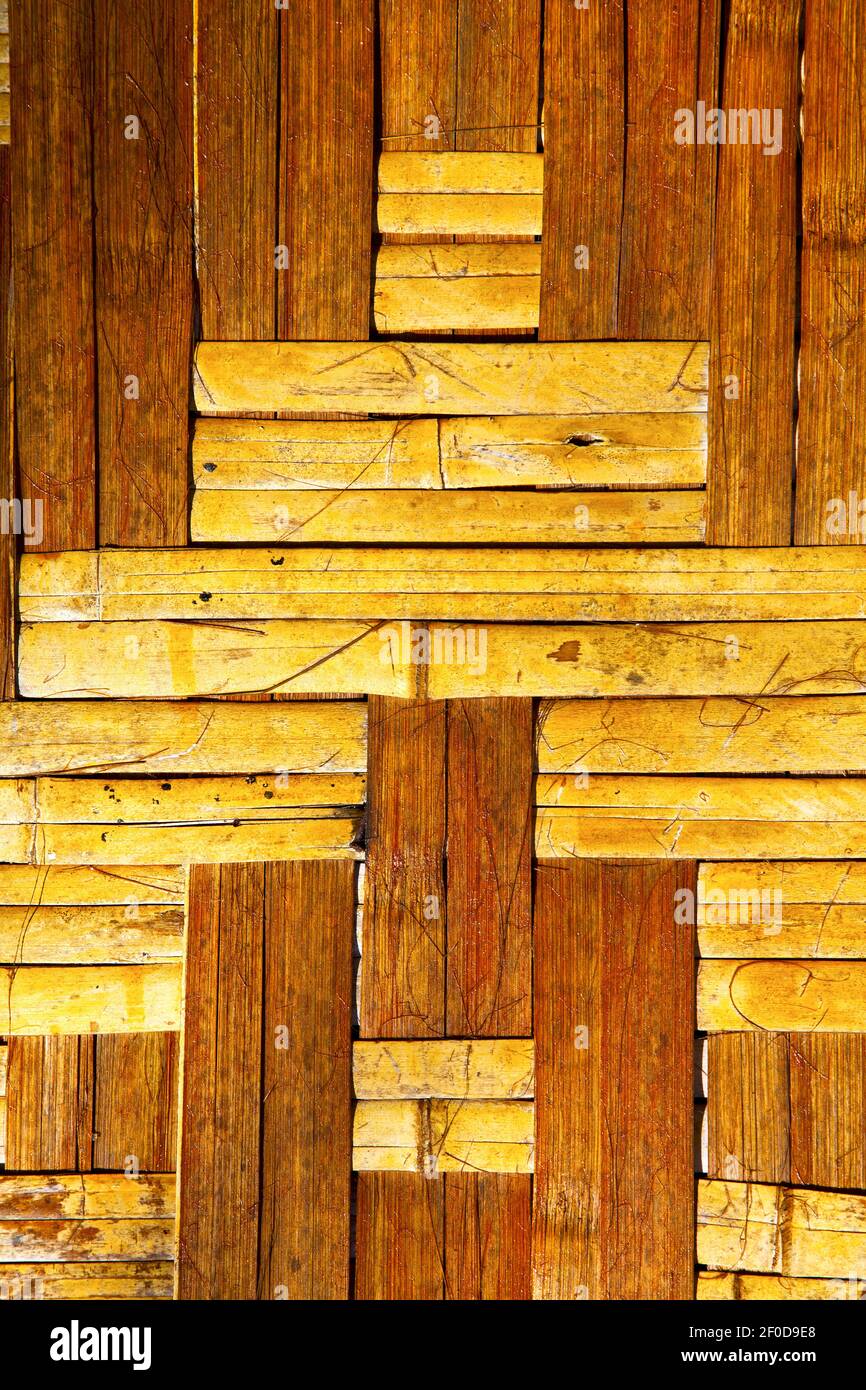 Cross bamboo in the temple kho phangan bay asia Stock Photo - Alamy