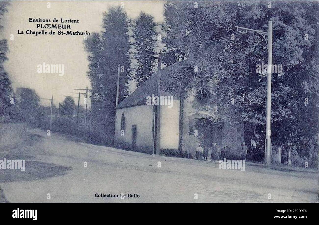 Ploemeur Chapelle Saint-Mathurin Stock Photo - Alamy