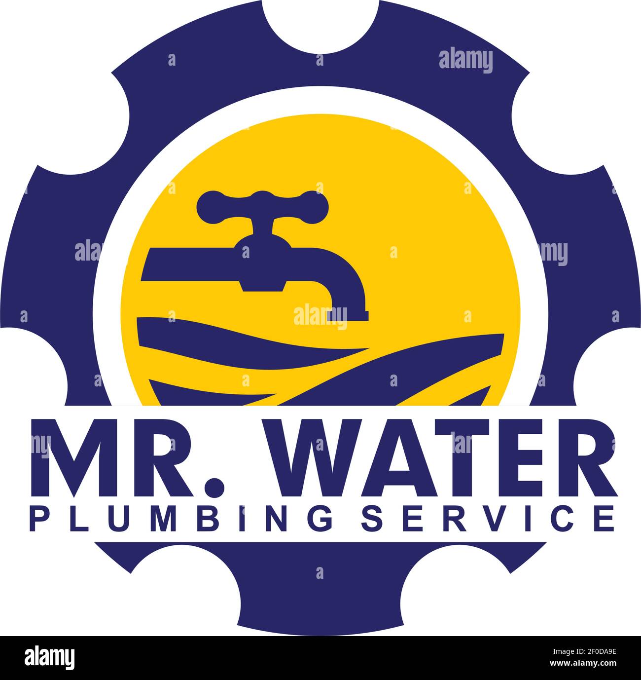 Plumbing work emblem logo design vector template Stock Vector Image ...