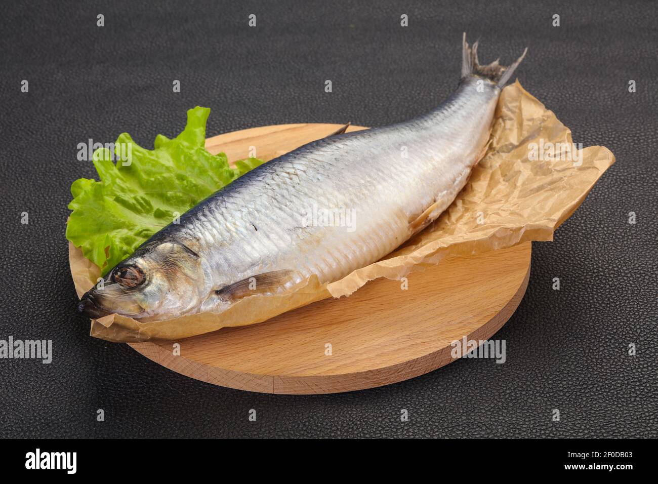 Salted herring fish ready for eat Stock Photo - Alamy