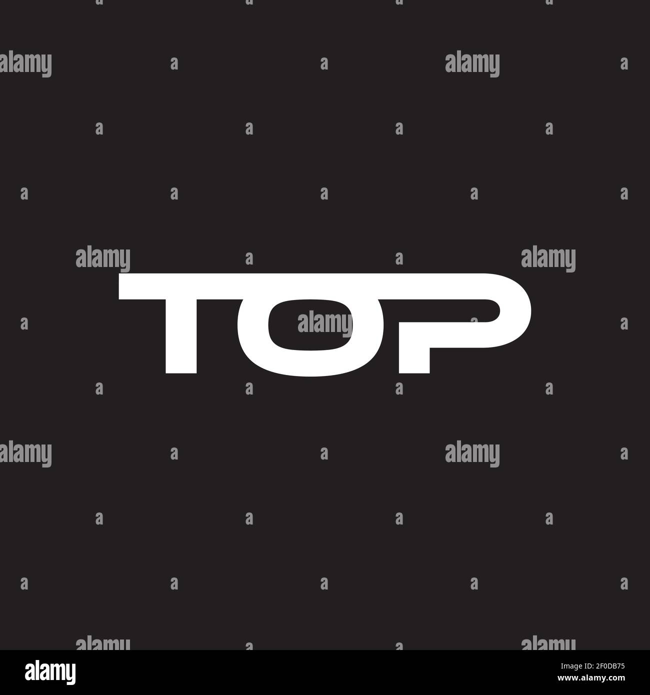 Top letter logo design Stock Vector Images - Alamy