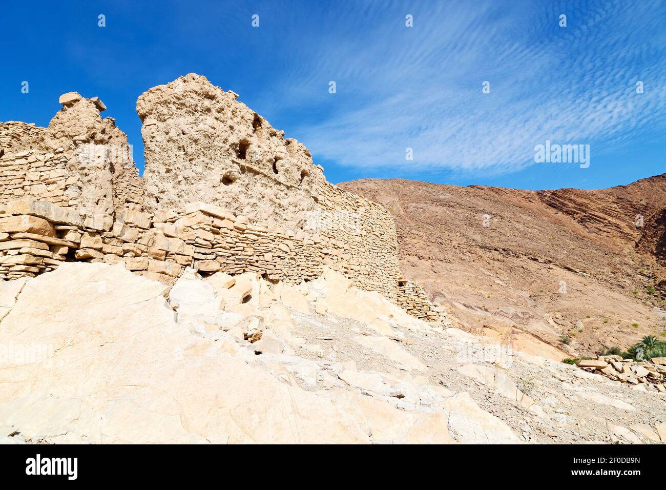 In oman the old and cloudy sky Stock Photo - Alamy