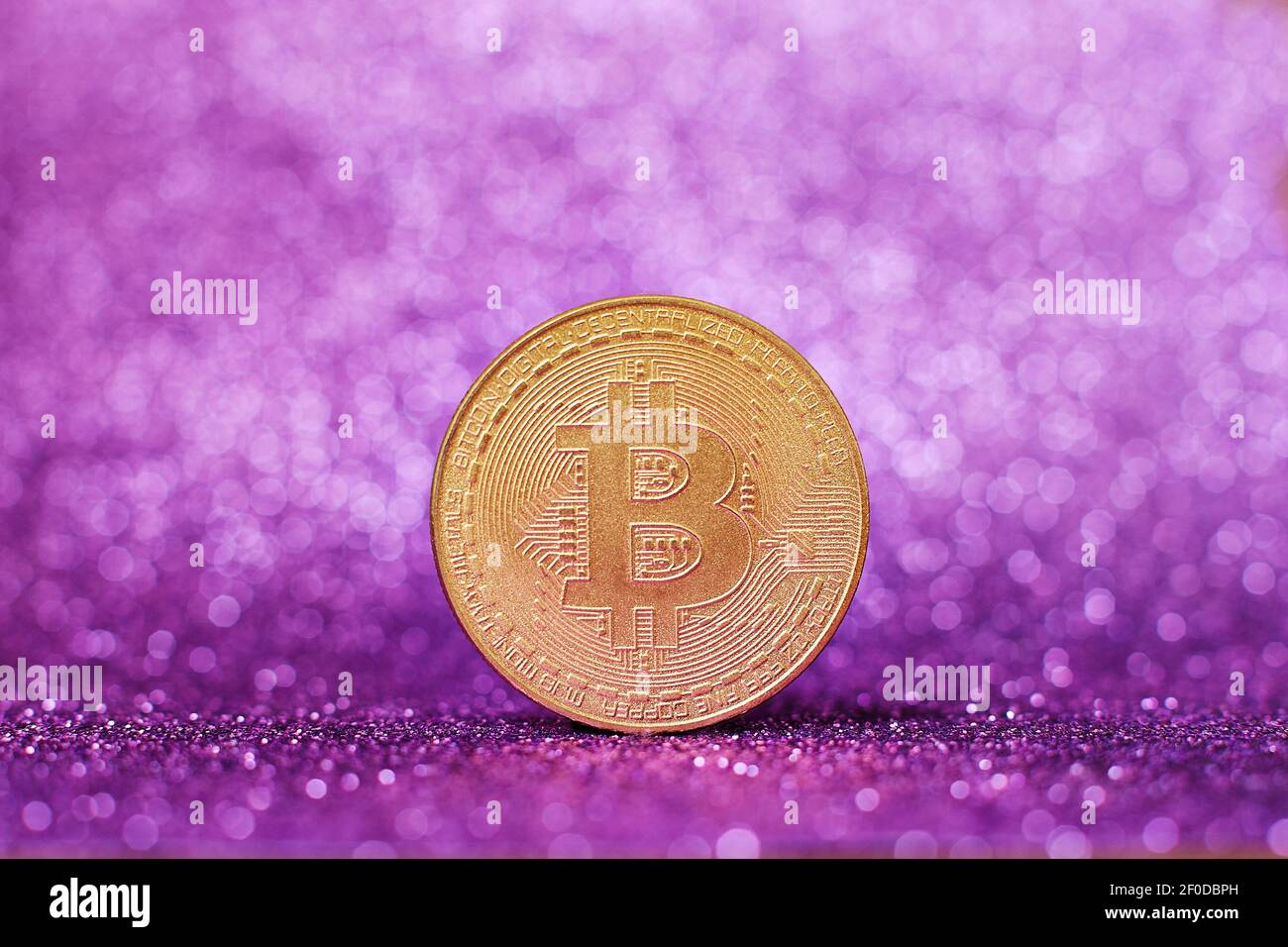 Bitcoins with Candle stick graph chart and digital background.Golden ...