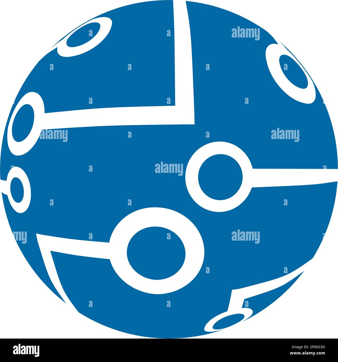 halftone globe 3d logo design inspiration vector template Stock Vector ...