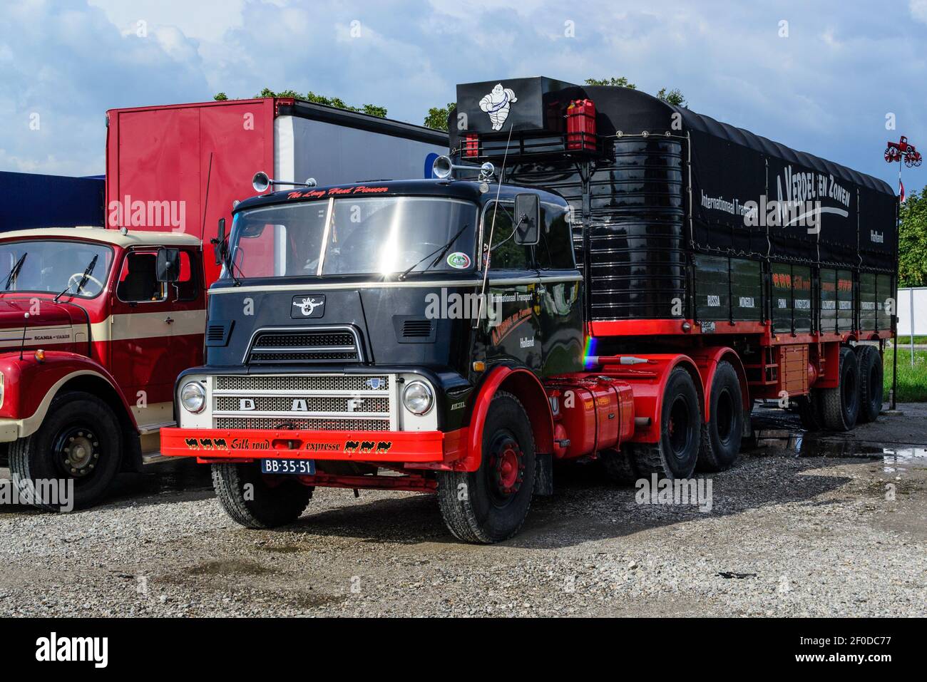 st.valentin, austria, 01 sep 2017, daf vintage truck at an oldtimer ...