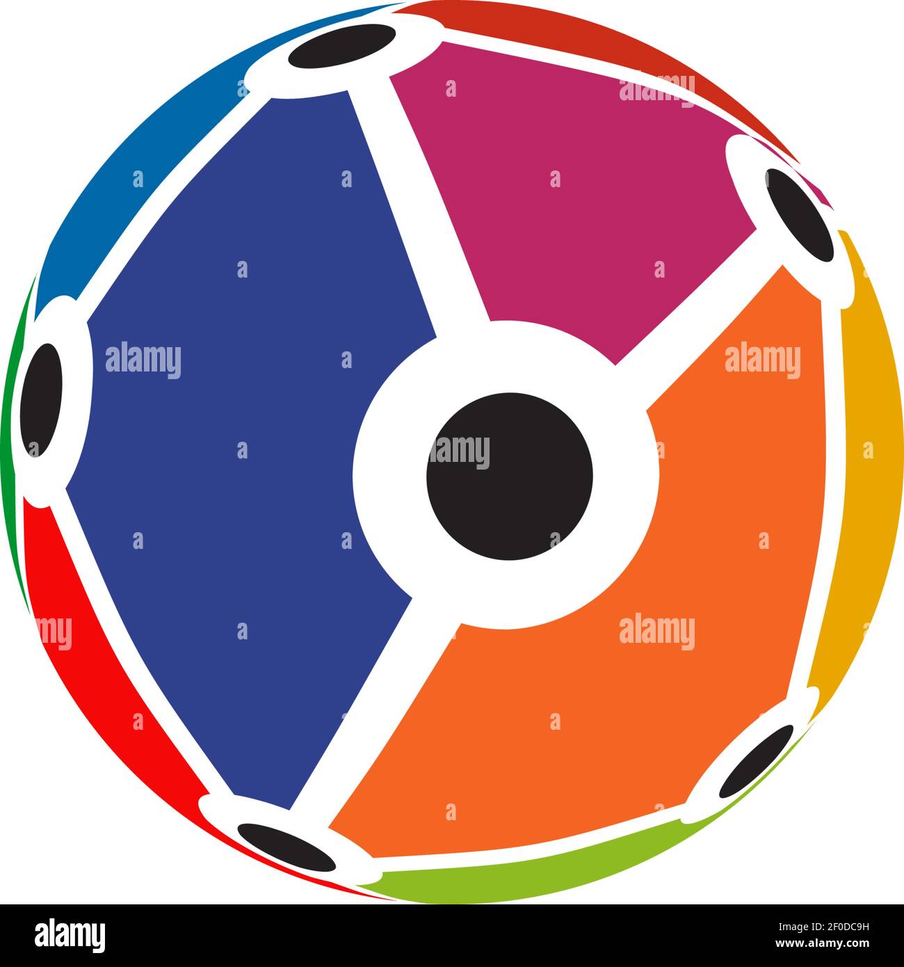 halftone globe 3d logo design inspiration vector template Stock Vector ...