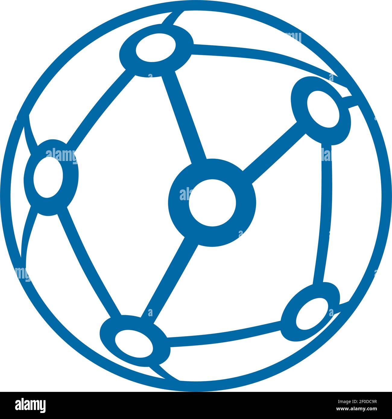 halftone globe 3d logo design inspiration vector template Stock Vector ...