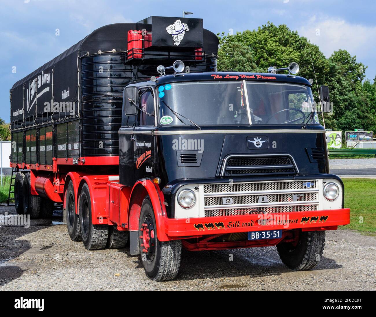 st.valentin, austria, 01 sep 2017, daf vintage truck at an oldtimer ...
