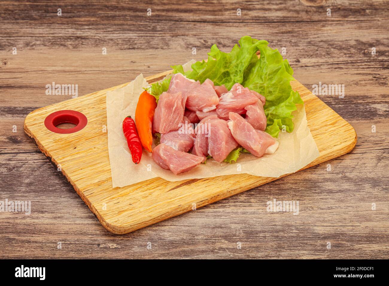 Raw pork meat ready for cooking Stock Photo - Alamy
