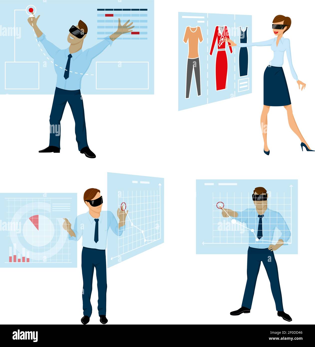 Virtual workforce vector vectors hi-res stock photography and images ...