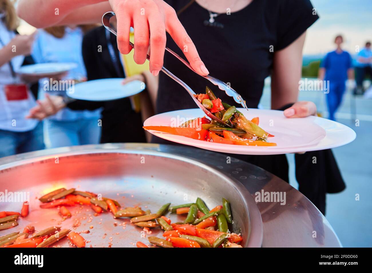Put in a plate Grilled vegetables Stock Photo - Alamy