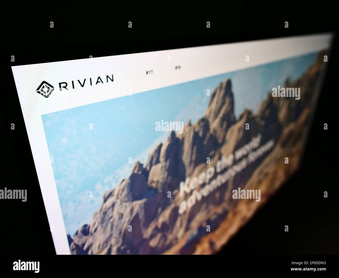 Rivian logo hi-res stock photography and images - Alamy