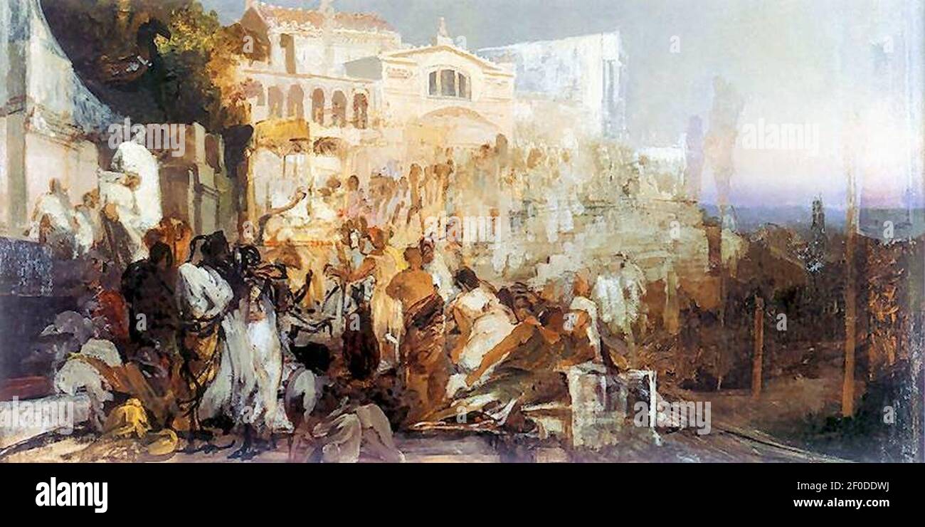 Pochodnie Nerona szkic Stock Photo - Alamy