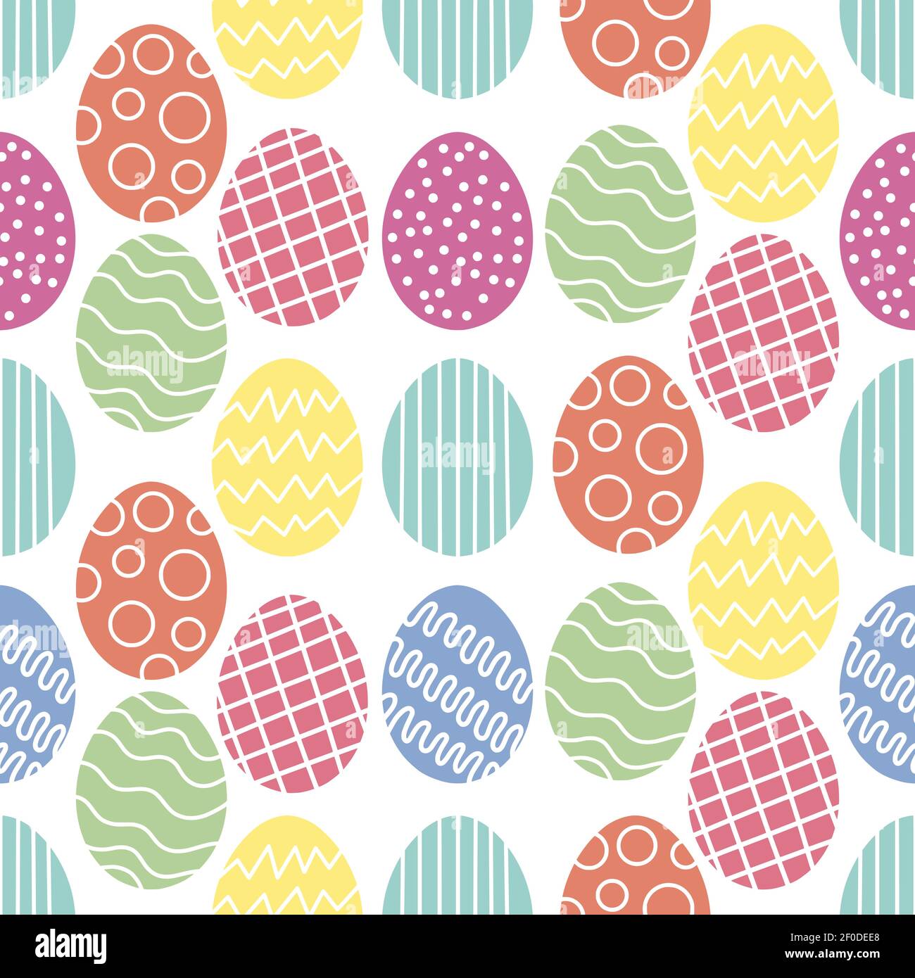 Easter seamless pattern with eggs geometry Stock Vector Image & Art - Alamy