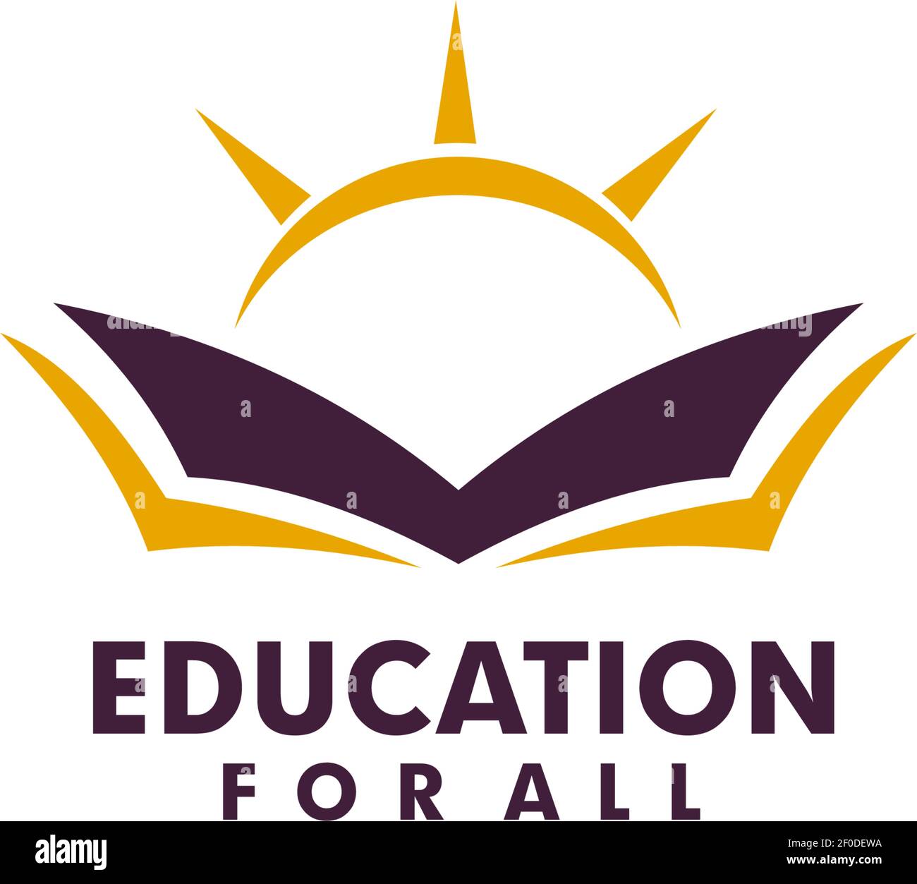 Education logo design inspiration with using book icon template Stock ...