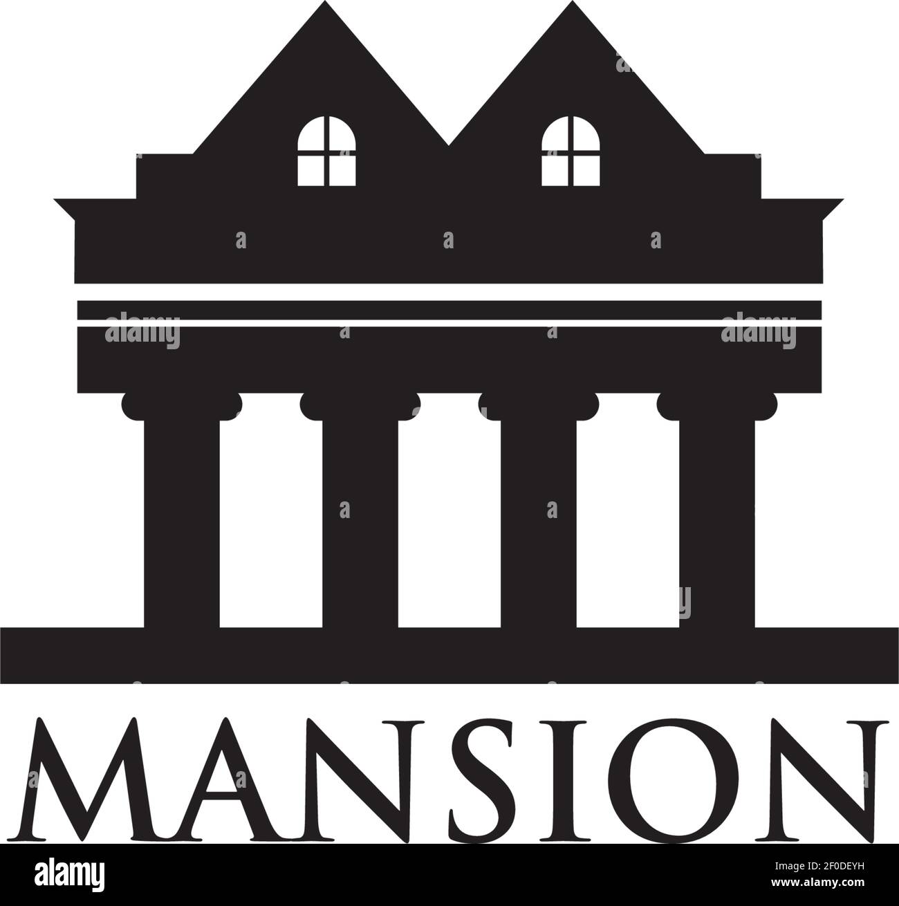 Mansion logo design inspiration vector template Stock Vector Image ...