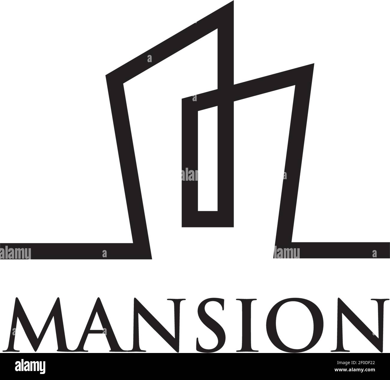 Mansion logo design inspiration vector template Stock Vector Image ...