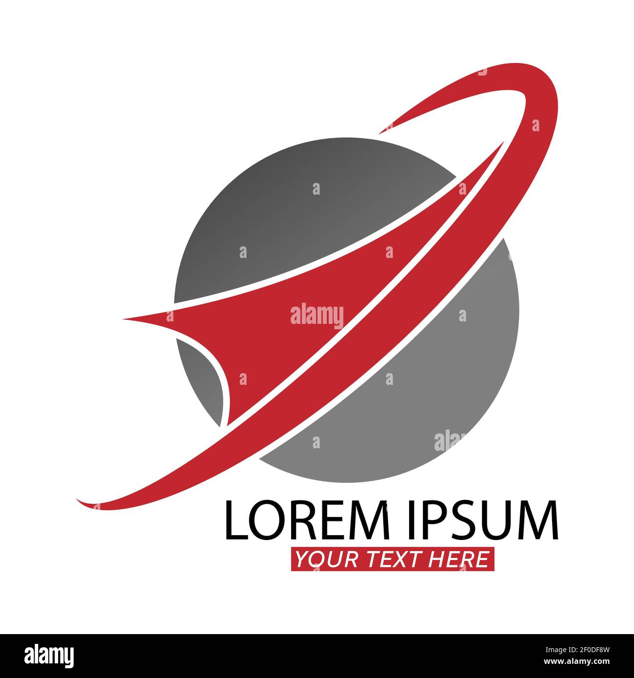 Editable template for a logo, emblem or brand of a company. Simple ...