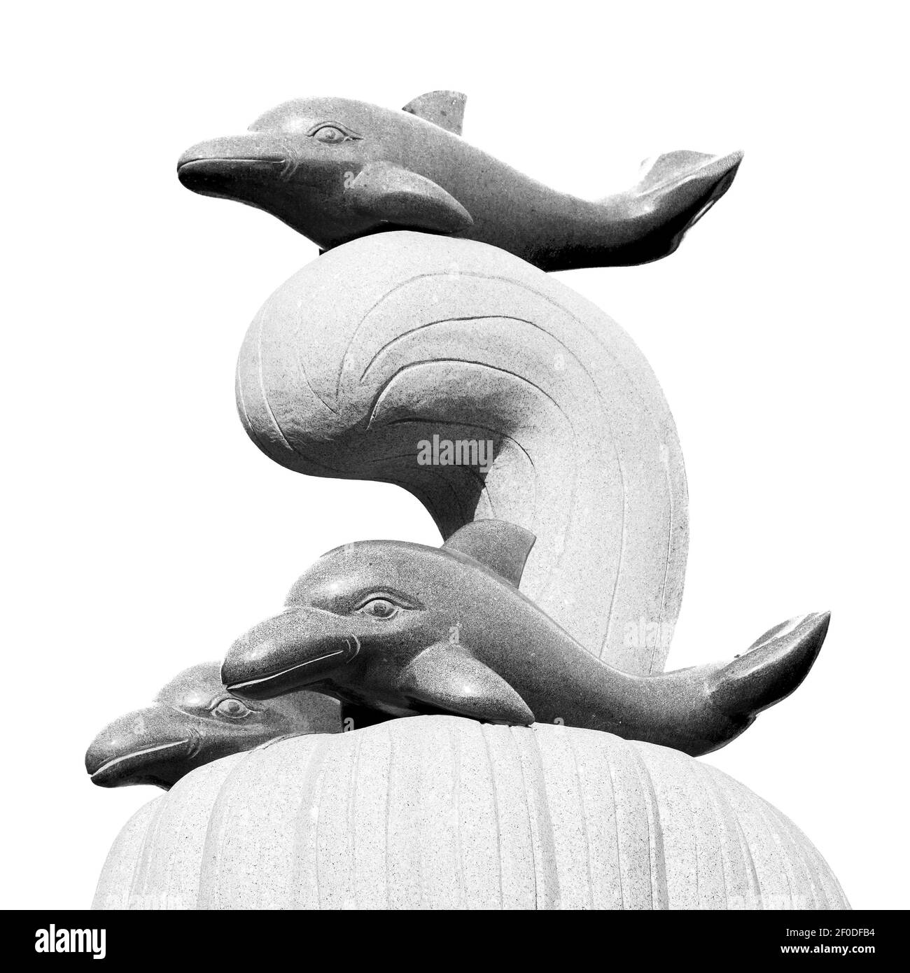 In oman old statue of dolphin Stock Photo - Alamy