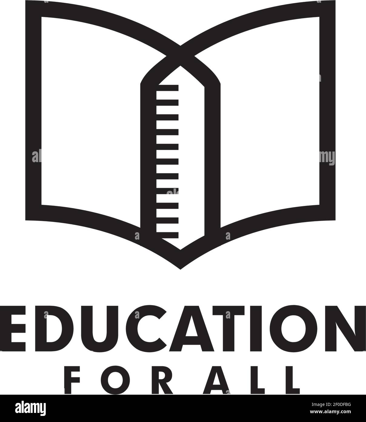 Education logo design inspiration with using book icon template Stock ...