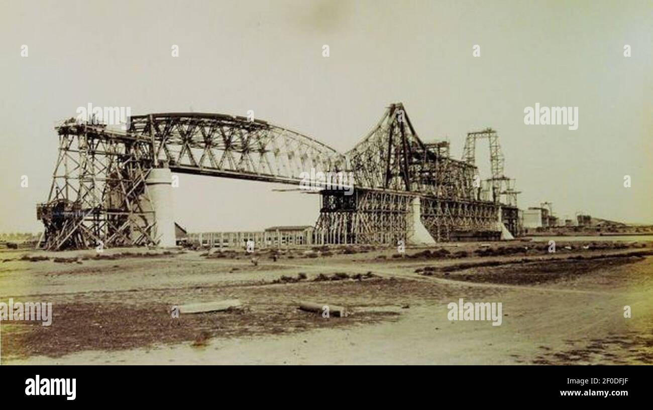 Podul Carol imagini construire 1890-1895 Stock Photo - Alamy