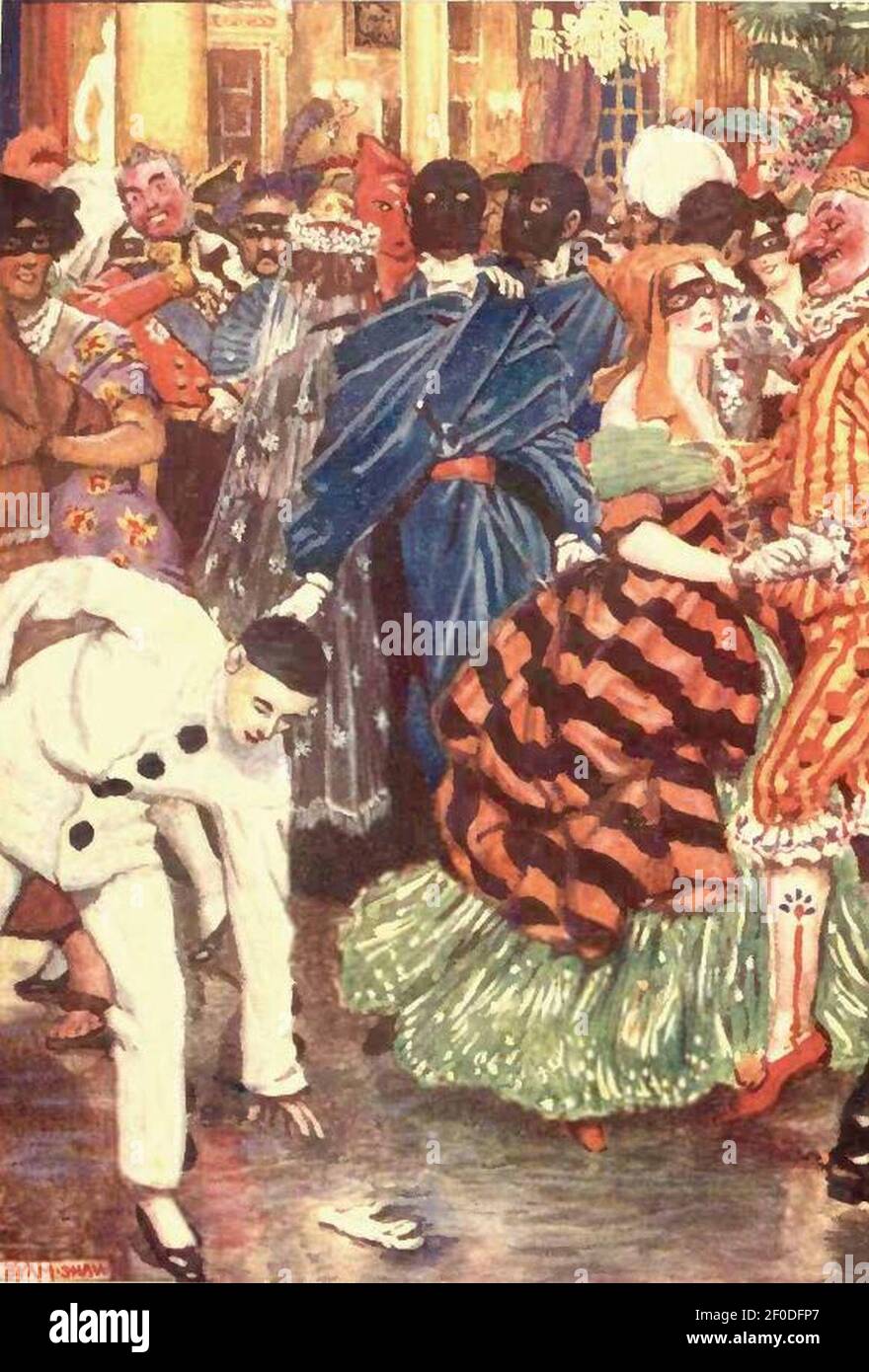 Poe william wilson byam shaw Stock Photo - Alamy