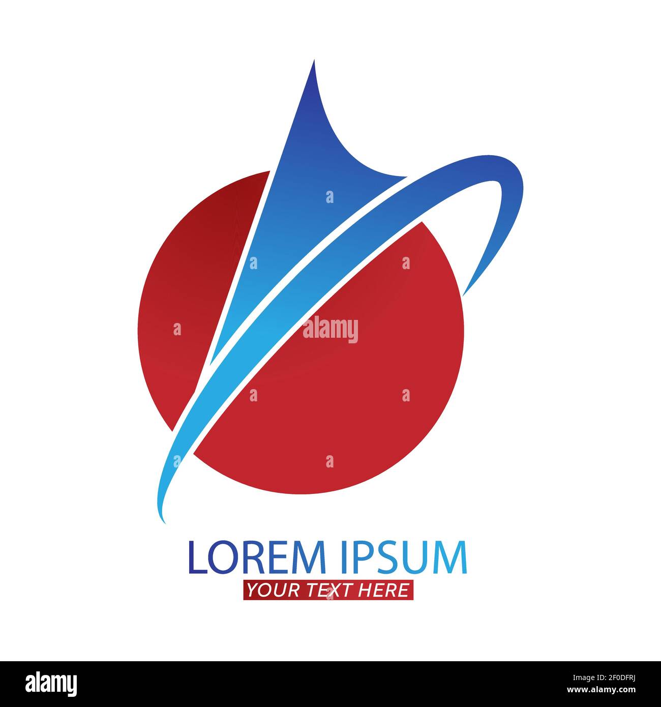 Editable template for a logo, emblem or brand of a company. Simple ...