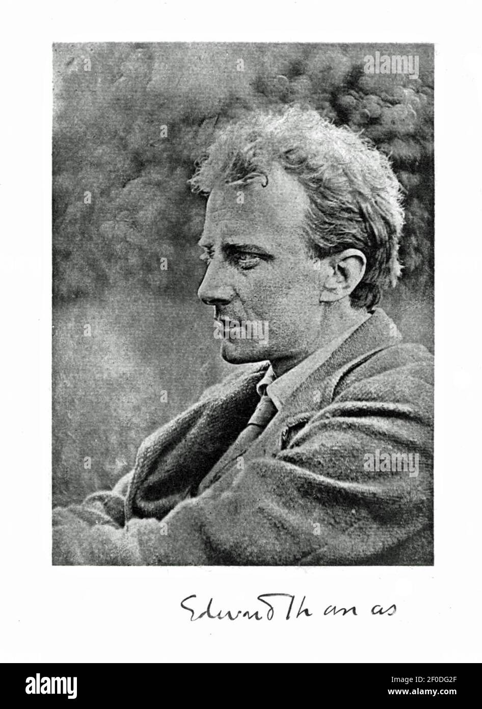 Poems (Edward Thomas, 1917) frontispiece Stock Photo - Alamy