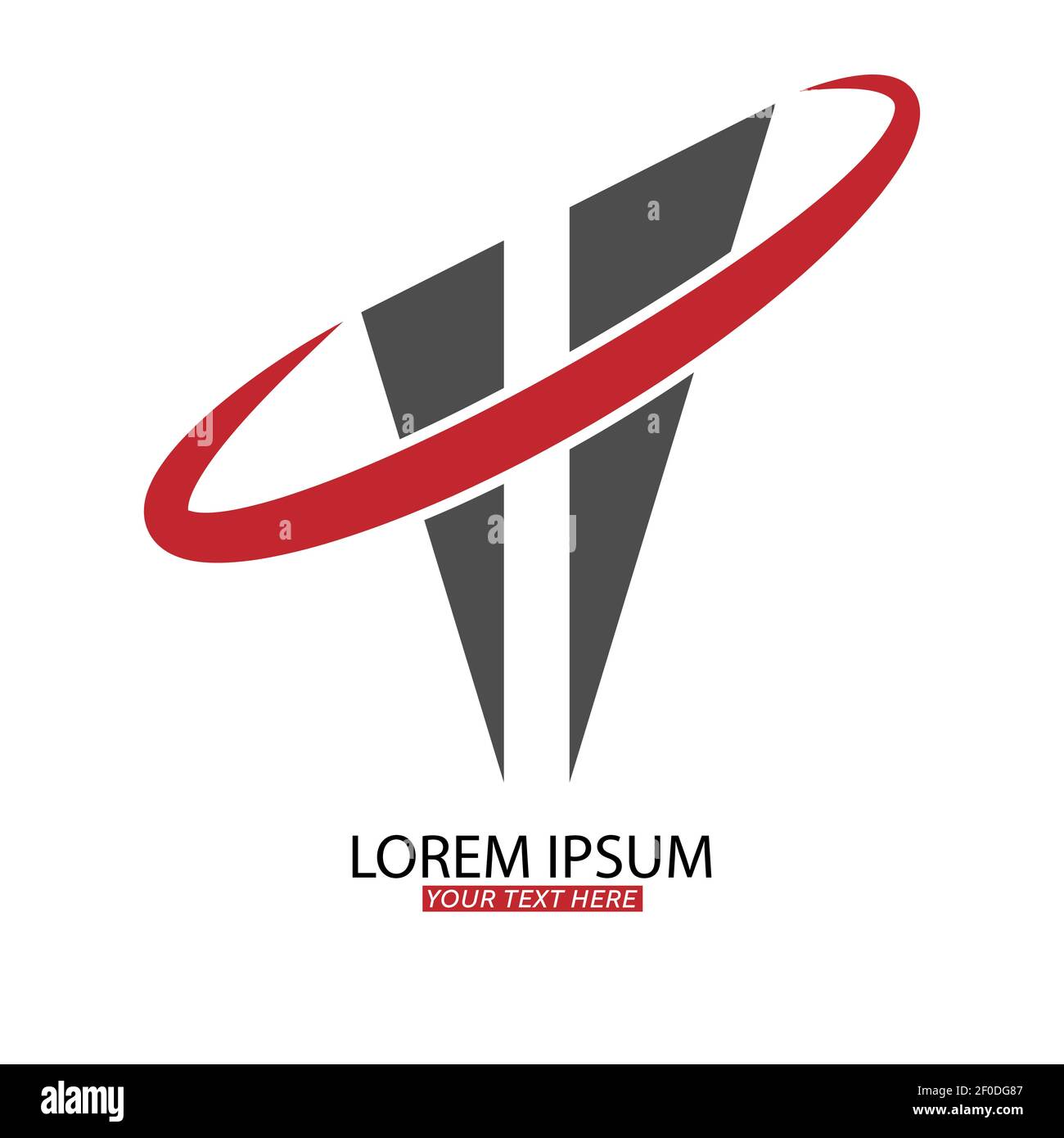 Editable template for a logo, emblem or brand of a company. Simple ...