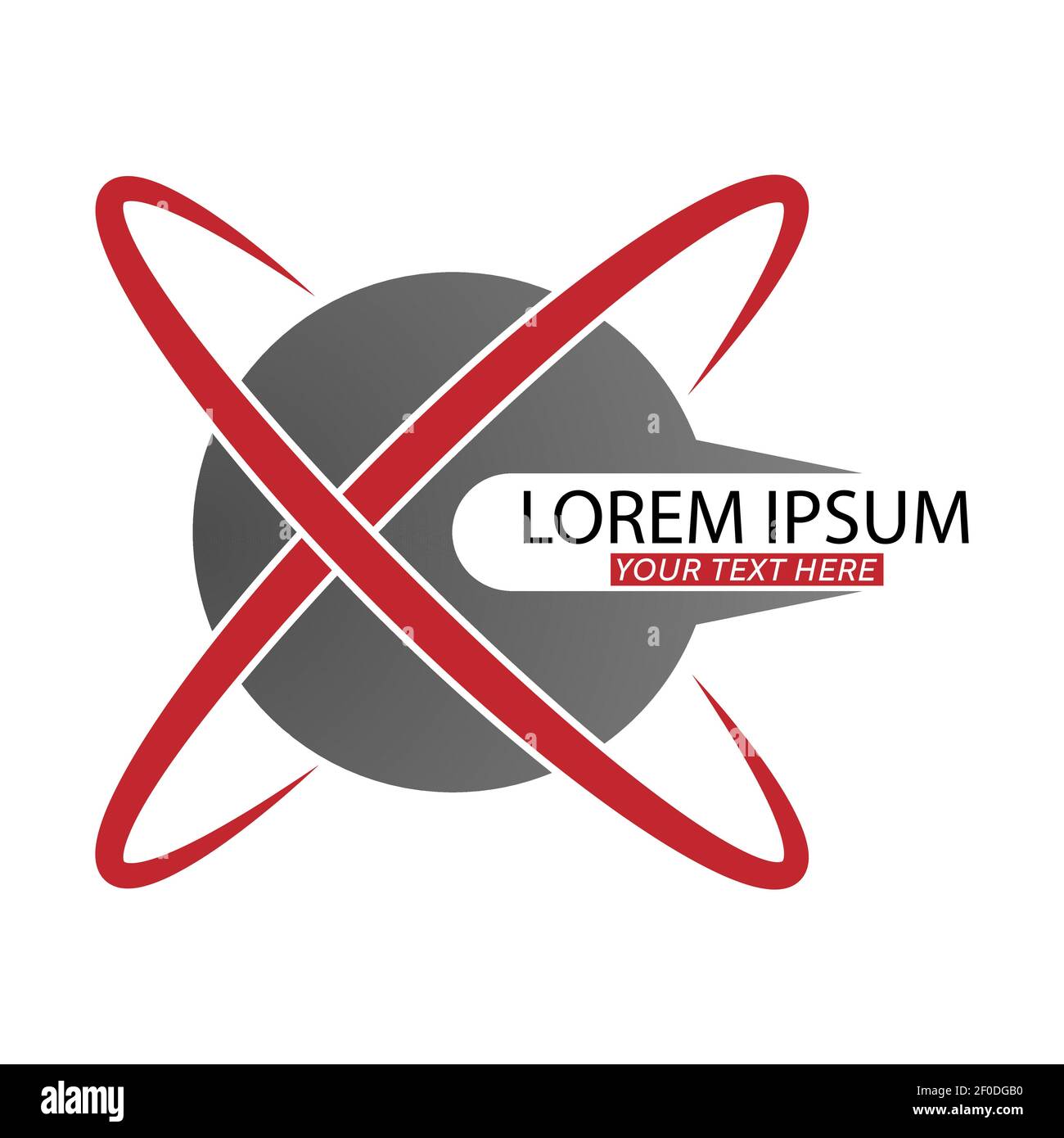Editable template for a logo, emblem or brand of a company. Simple ...