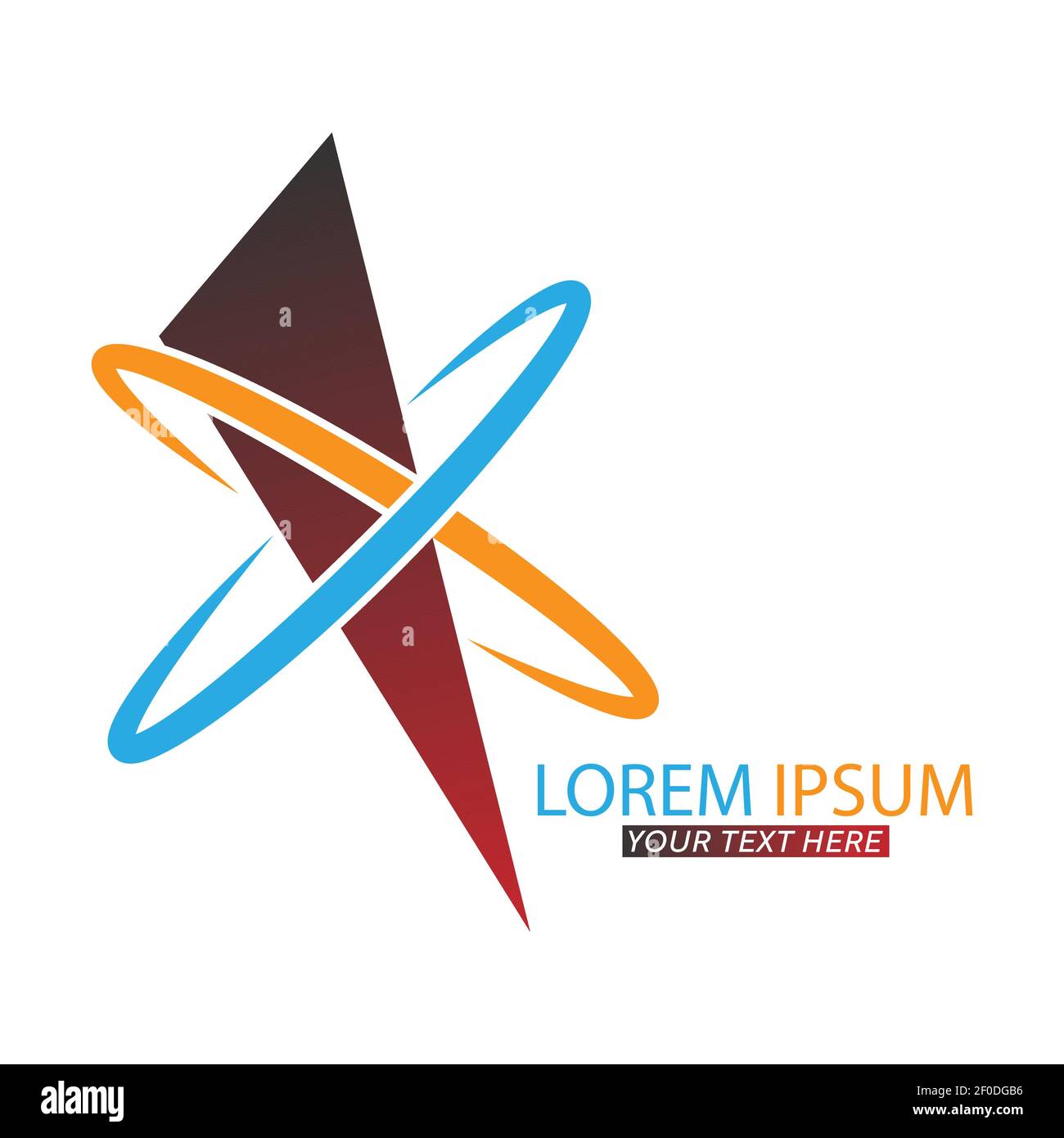 Editable template for a logo, emblem or brand of a company. Simple ...