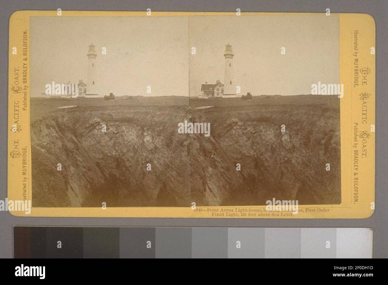 Point Arena Light-house, looking Northeast, First Order Fixed Light ...